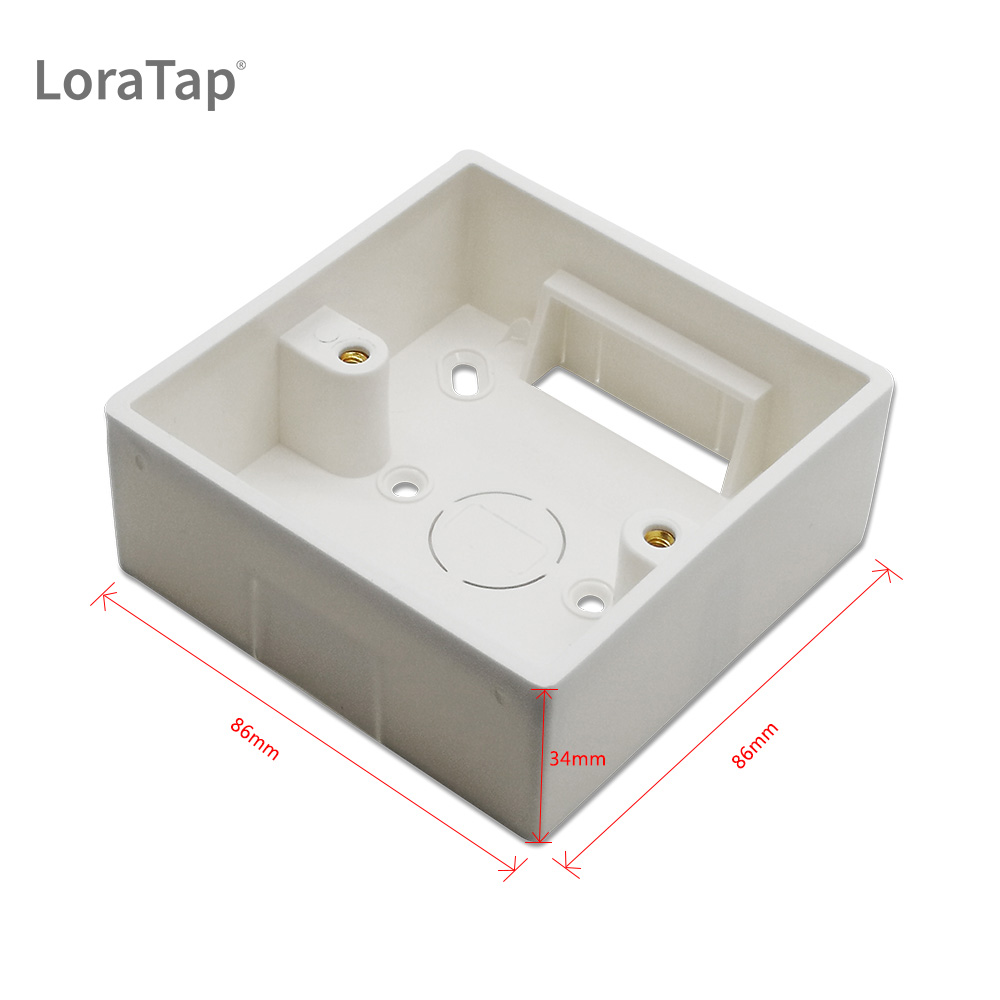86*86mm Wall Mounted Junction Box for Curtain Blind Switch White Color ...