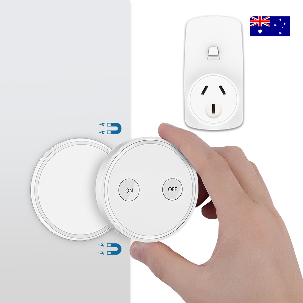 UK Plug Magnetic Wireless Remote Control Socket Kit 16A White (1 remote ...