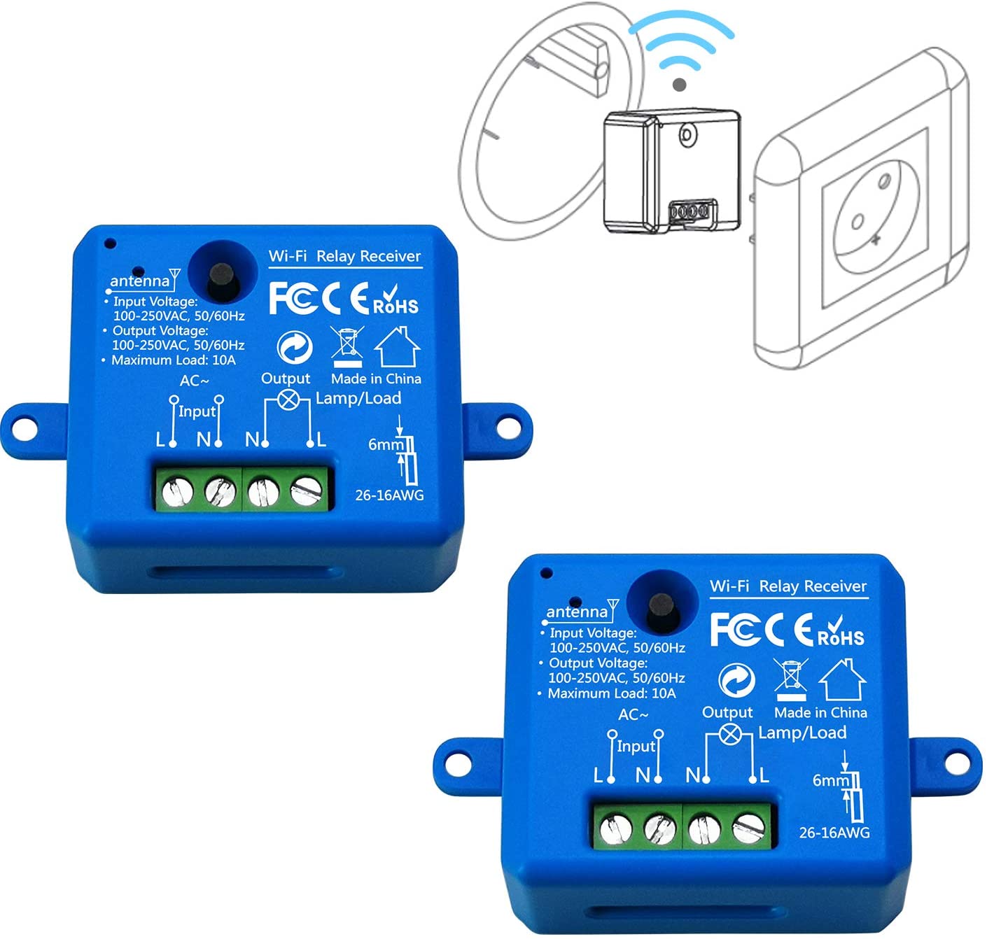 Tuya Smart Life Tiny WiFi Switch Socket Module DIY Smart Light and ...